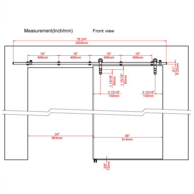 Stainless Steel Barn Door Hardware – BarnSmith
